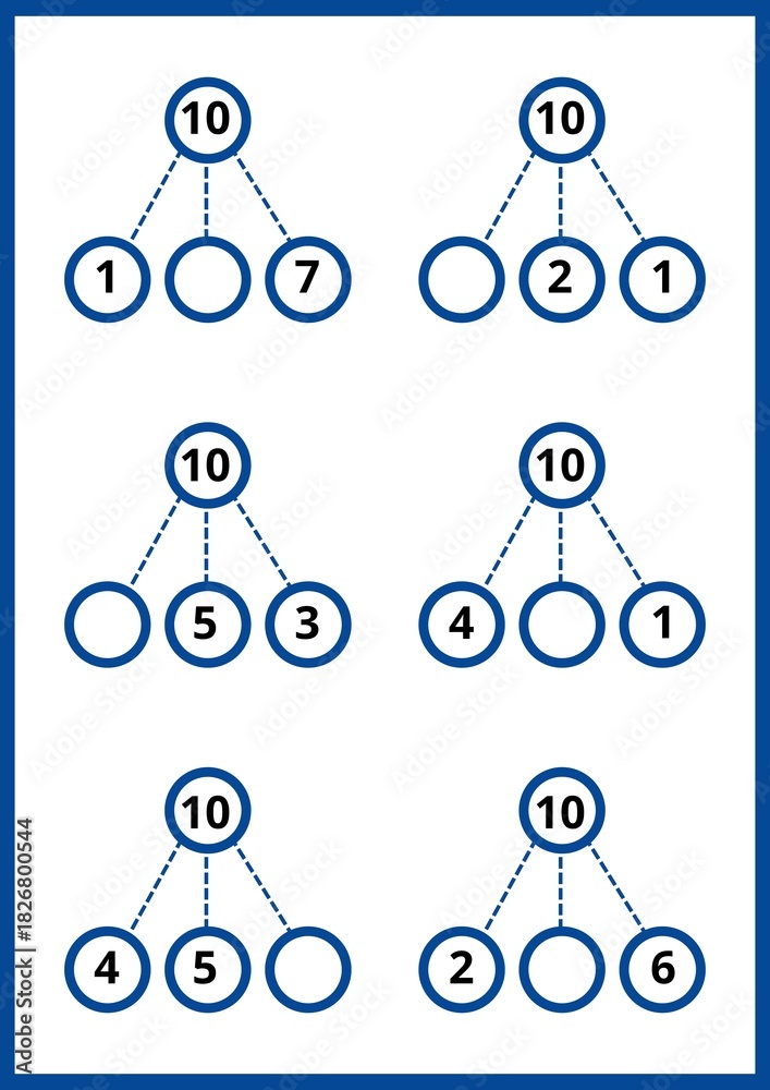 Numbers bonds 10 ten , Connect And Illustrate Data Relationships is a ...