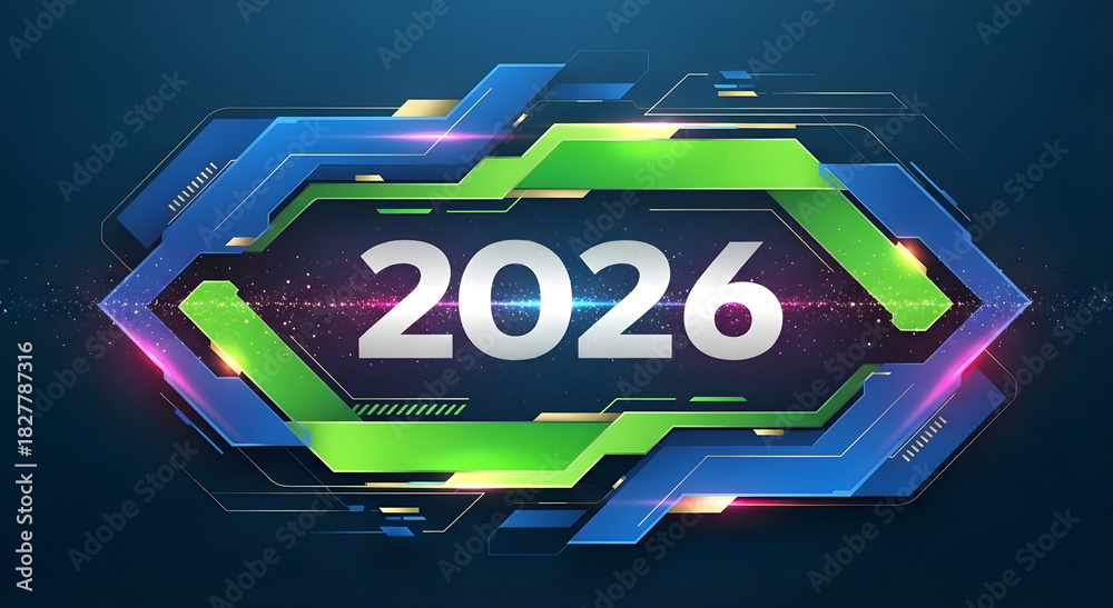 2026, new year 2026, futuristic 2026, digital 2026, modern 2026, tech ...