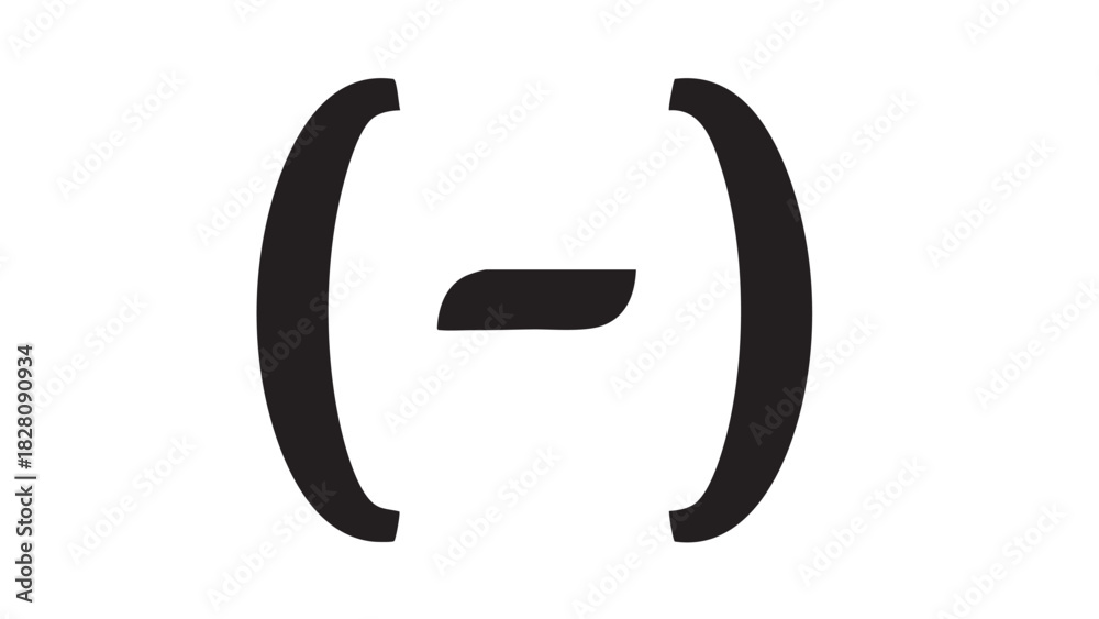 Image vectorielle Stock Subtract Symbol A Simple Black and White Icon ...