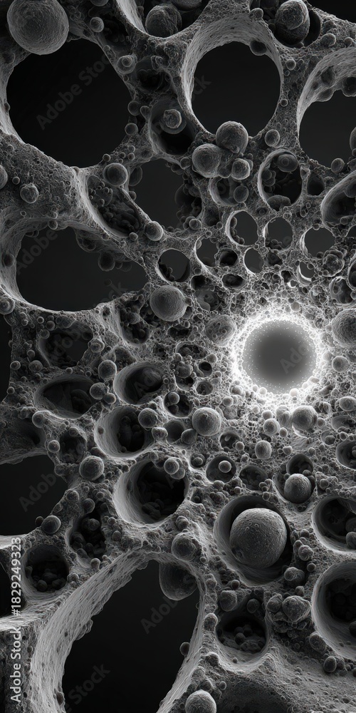 Стокове фото Advanced electron microscopy imaging for microstructure ...