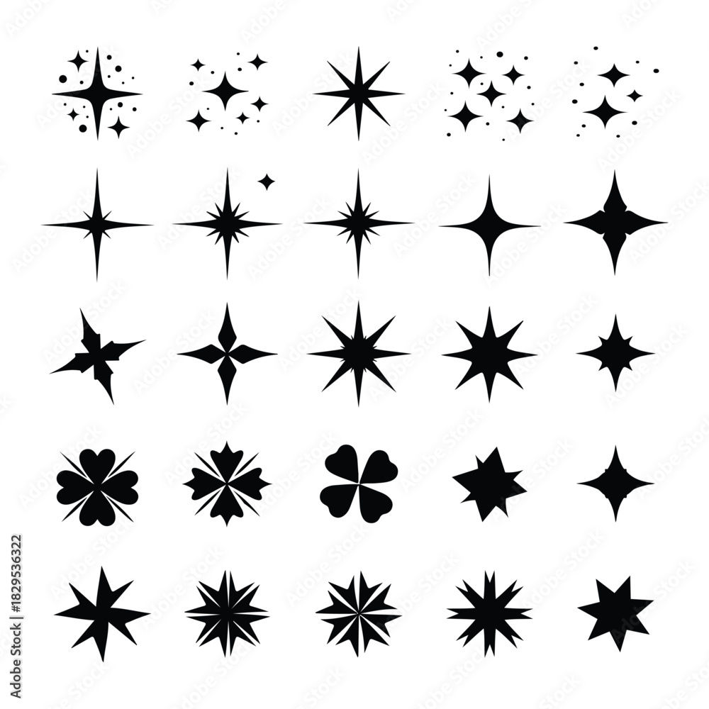 Vibrant multi colored star design with sharp edges and geometric ...