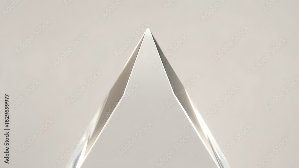 prism. A clear crystal prism refracting a spectrum of light. STEM ...