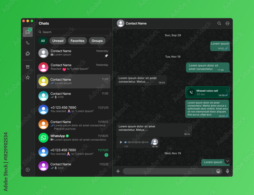 WhatsApp Web Desktop App with mobile home screen UI design featuring ...
