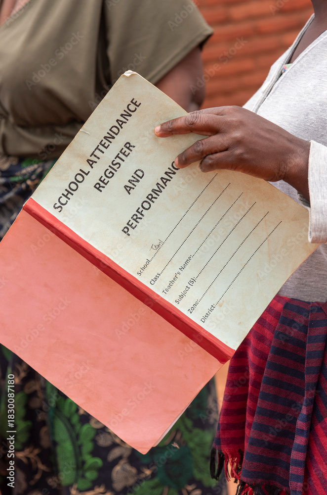 Foto de Stock Lilongwe Malawi Africa. 10.11.2025. Teachers hand holding ...