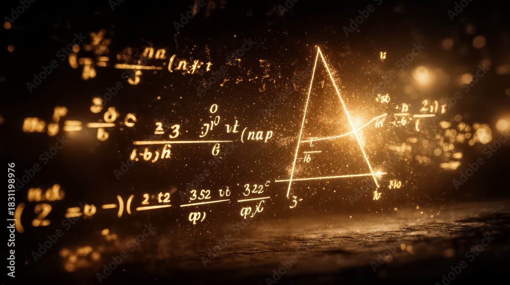 Math equation with a triangle on top of it. The triangle is a symbol ...