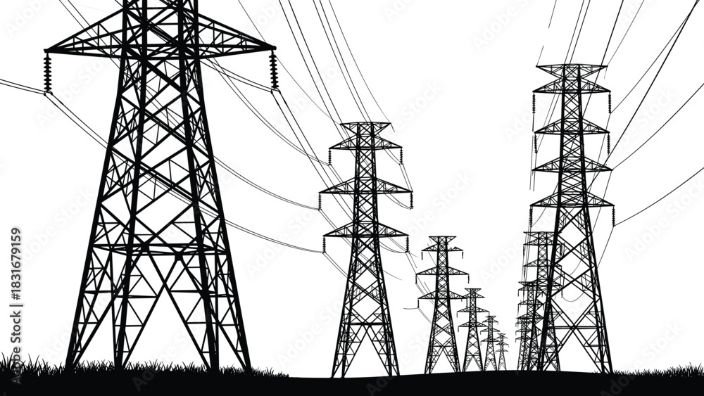 Definitive electrical power grid vector bundle: various transmission ...
