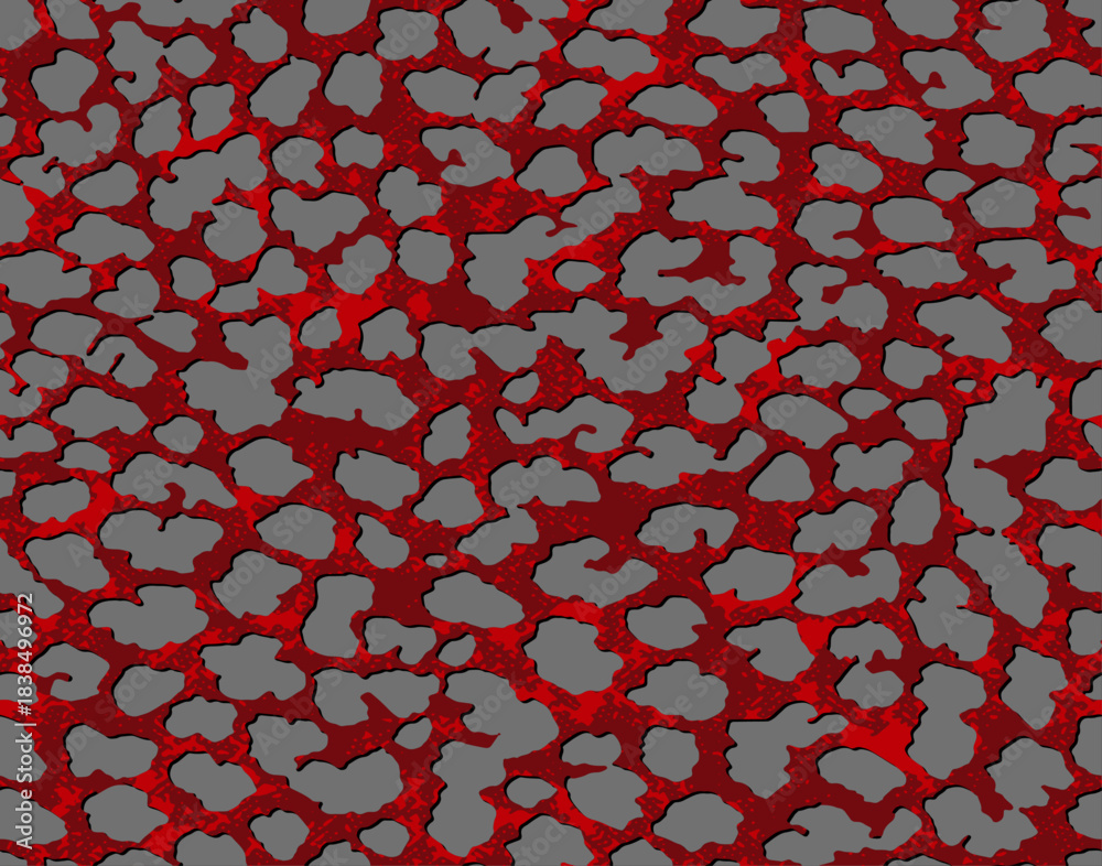 Full seamless leopard cheetah texture animal skin pattern. Silver red ...