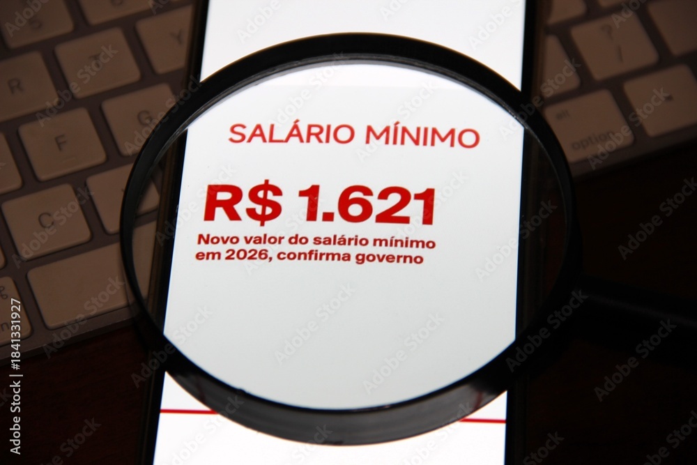 Valor do Salário Mínimo Brasileiro em 2026 - R$ 1.621,00 - Brazilian ...