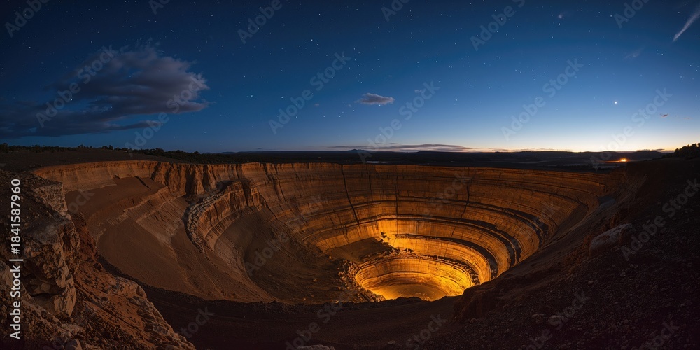 Kalgoorlie super pit gold mine in Western Australia, large-scale ...