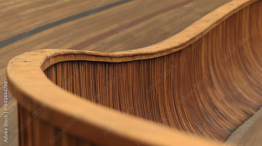 velodrome. Close-up of wooden velodrome track banking showing grain and ...