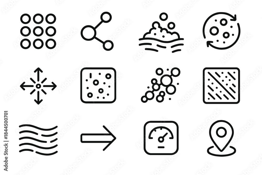 Plastic Particle Diagram. Plastic Particle Transport Systems linear set ...