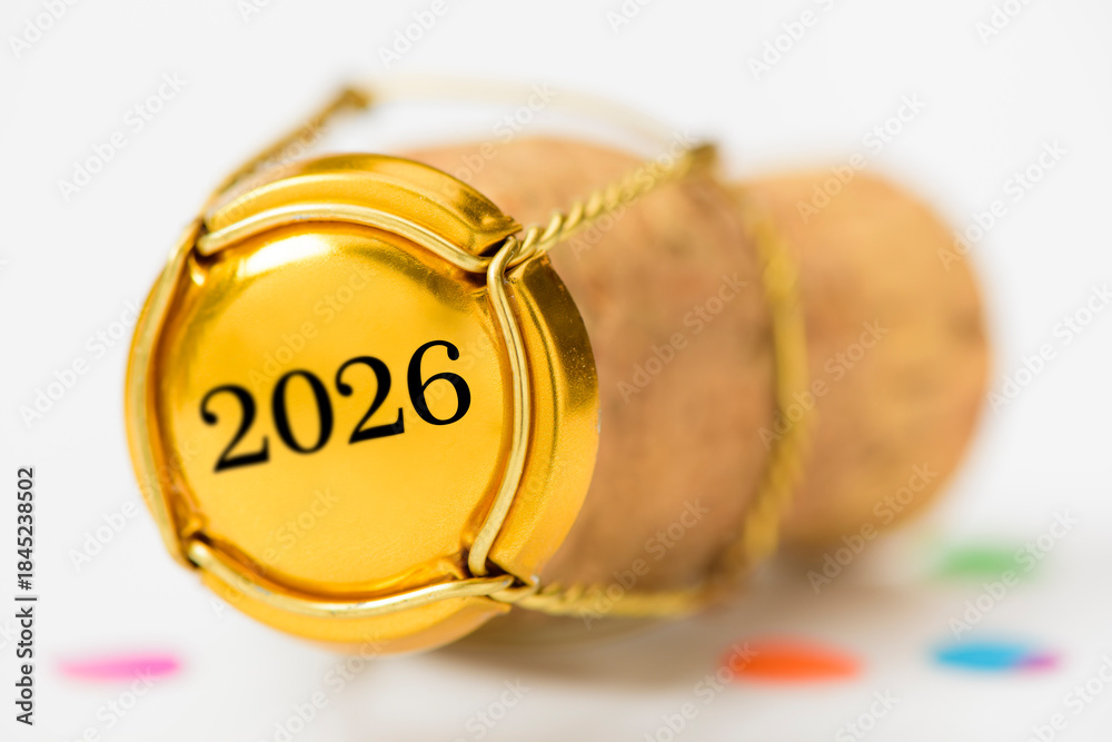 Stockfoto Neujahr und Silvester mit Jahreswechsel von 2025 auf 2026 mit ...