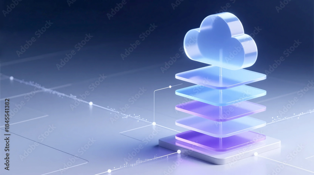 Business Cloud Diagram Visualization on the Right Side Showcases ...