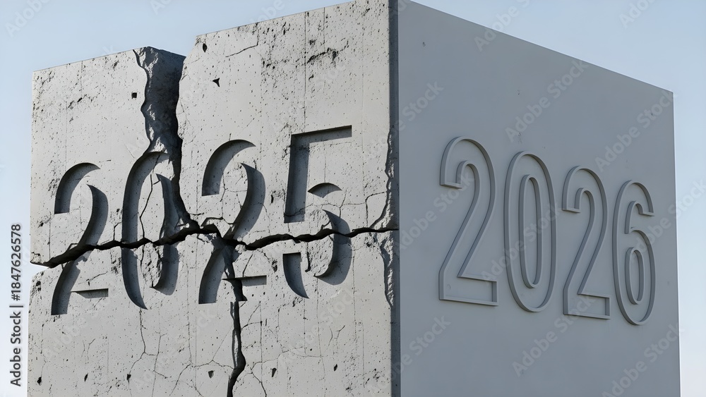 Year Transition - 2025 to 2026 - Farewell 2025, Welcome 2026 Stock ...