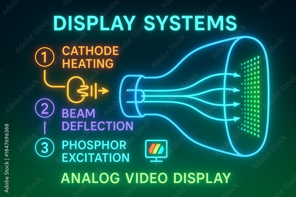 Analog CRT Display Systems with Cathode Ray and Beam Deflection for ...