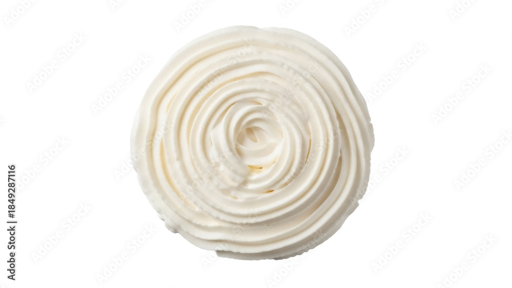 Swirl of creamy vanilla frosting isolated PNG, delicious dessert ...