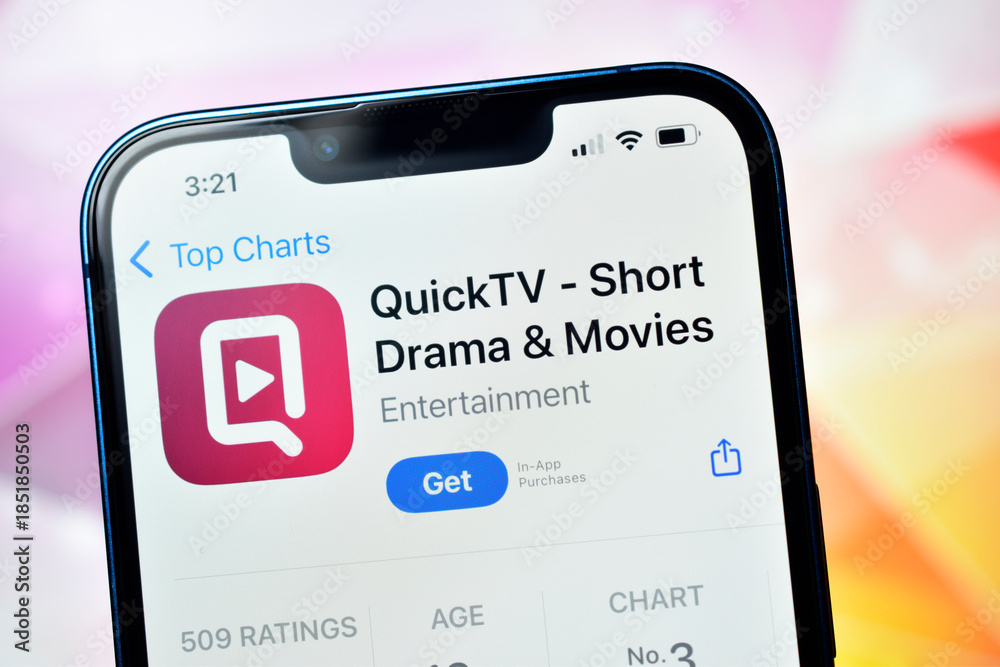 Stock-Foto „20 december, 2025 new delhi, india :- QuickTV app for short ...