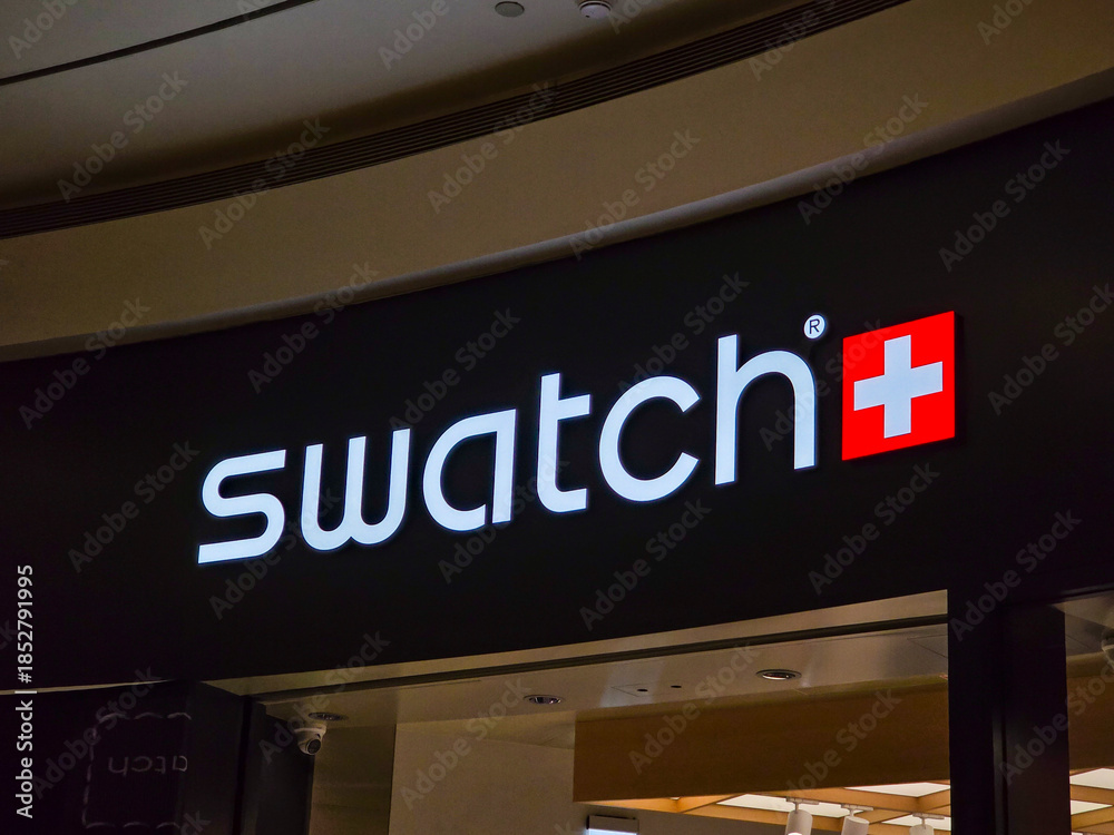 Stock-Foto „Taipei, Taiwan, Xinyi District, December 15, 2025 – Swatch ...