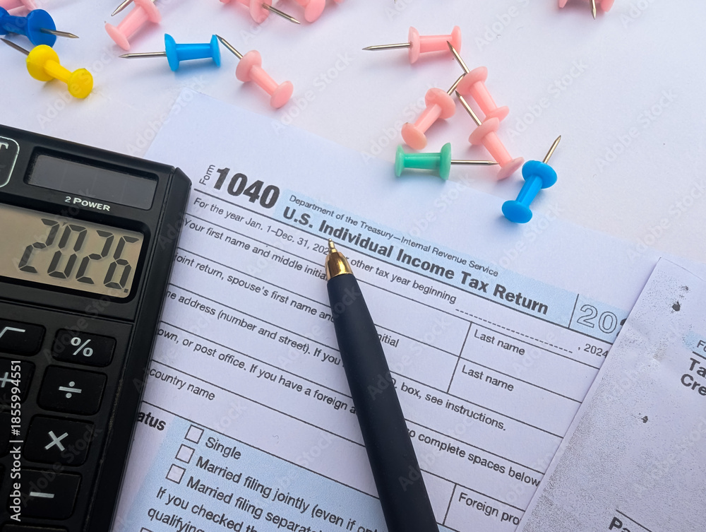 us individual income tax return form 1040 for year 2026 with calculator ...
