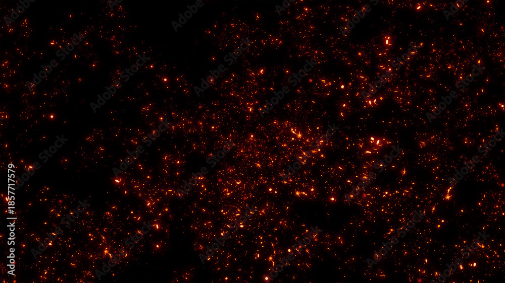 Floating embers sparks background PNG transparent. Opacity or screen ...