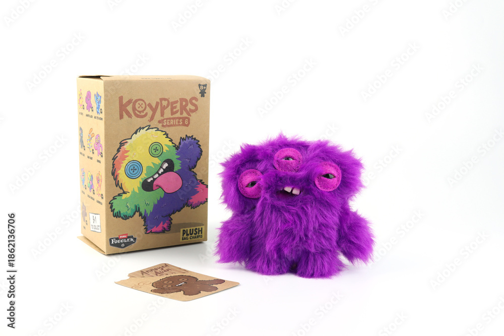 Fuggler funny ugly monster plush toy blind box fur doll , quirky facial ...