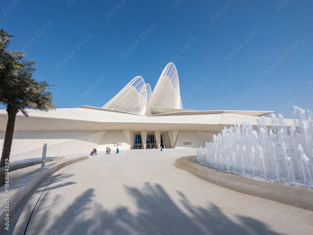 Zayed National Museum in the Saadiyat Cultural District, Abu Dhabi ...