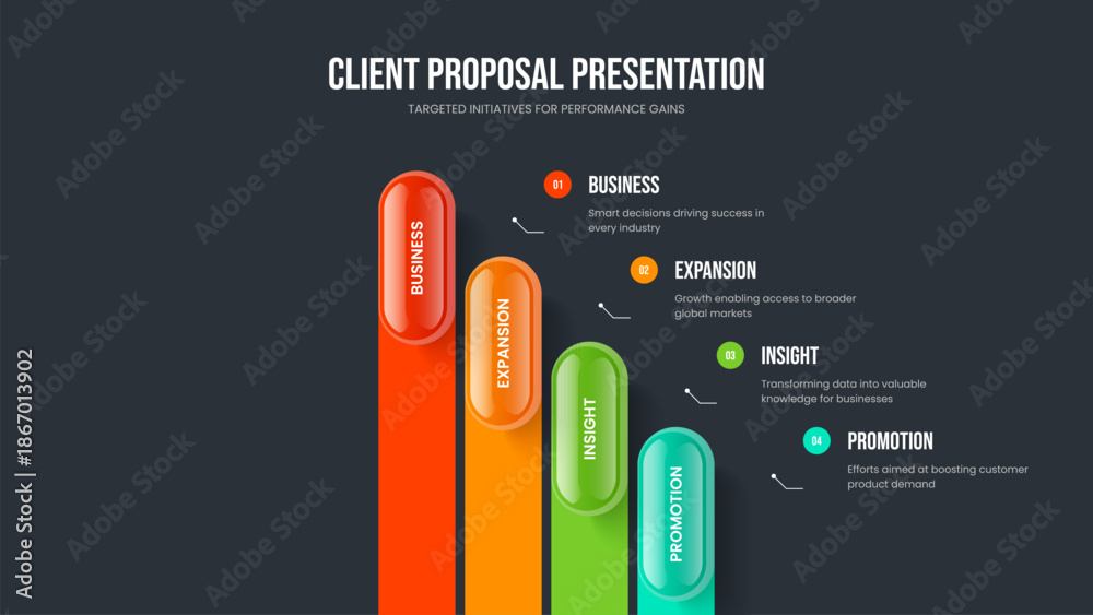 Professional Campaign Slide Template Vector Illustration. Advertising ...