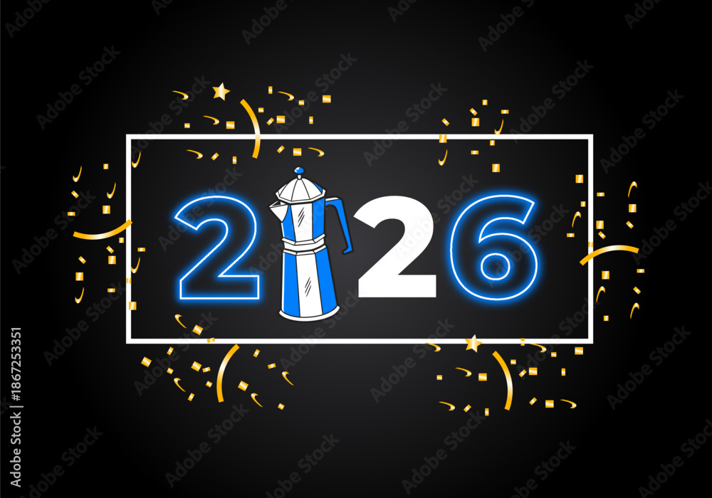 Image vectorielle Stock Happy new year 2026. texture 2026 with Scales ...