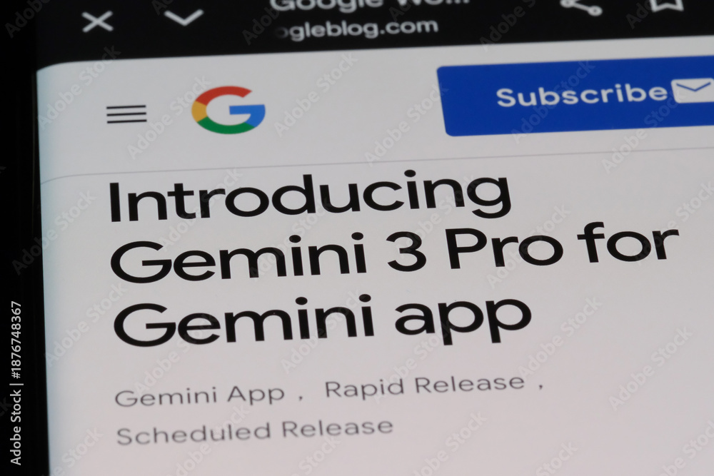 Foto stock di Shanghai,China-Jan.14th 2026: Google Gemini 3 pro AI ...