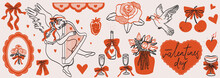 Valentine&s Day Heart And Flowers Free Stock Photo - Public Domain Pictures