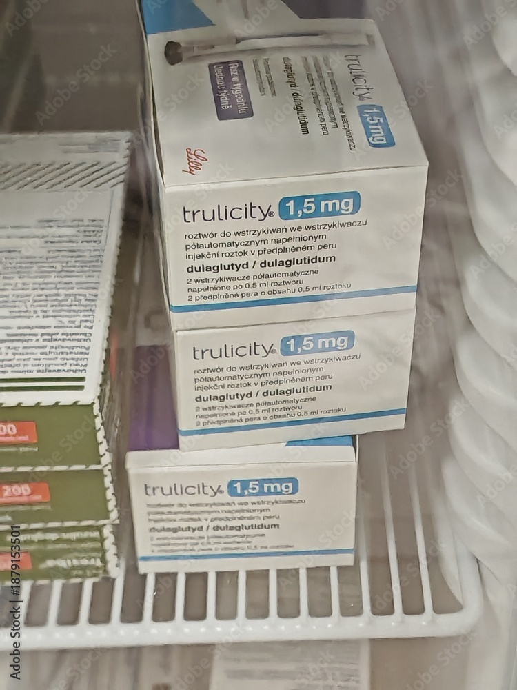 Prague,Czech Republic-14.01.2026: Trulicity injection pen by Eli Lilly ...