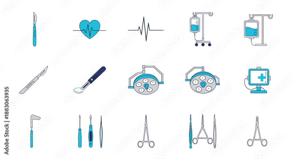 A comprehensive collection of medical and surgical instruments and ...