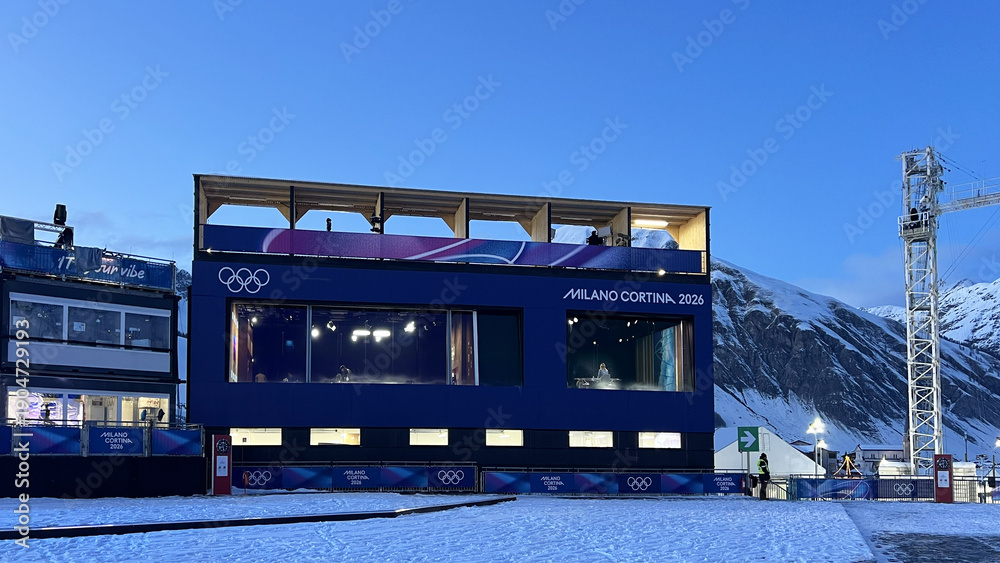 Livigno, Italy - February 6, 2026: Milano Cortina 2026 Olympic ...