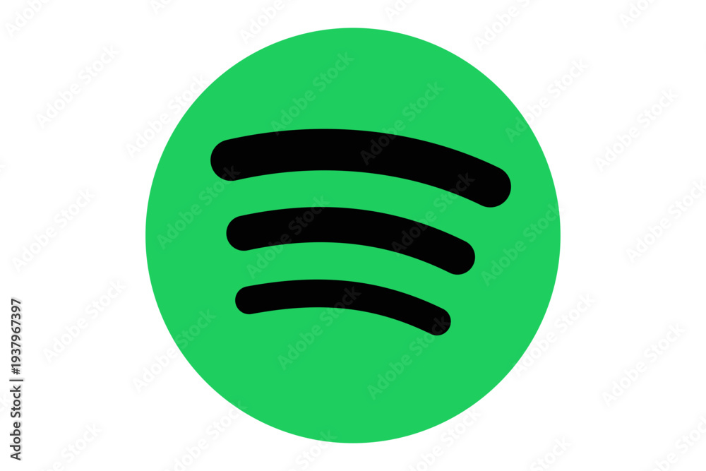 Spotify vector logo SVG format.. popular music logo. Spotify green and ...
