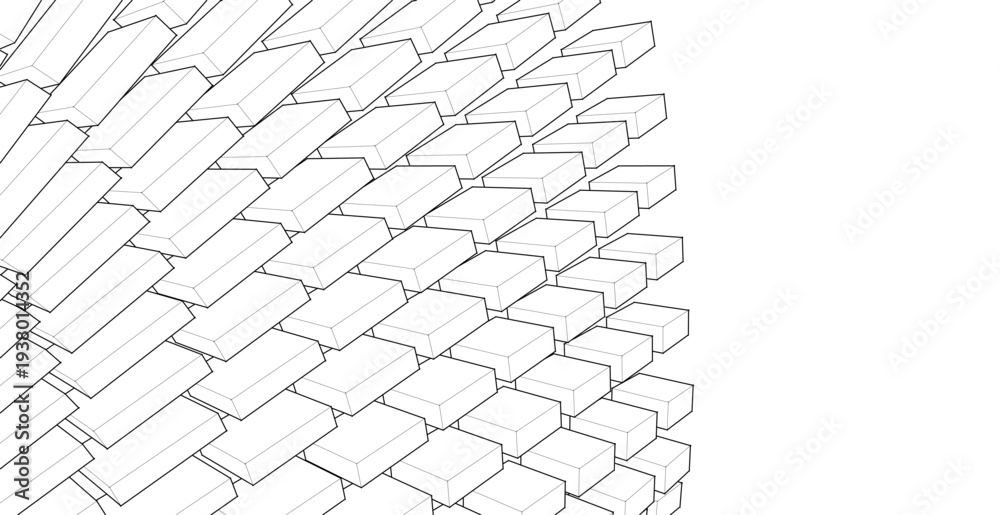 abstract geometric modular surface 3d の Stock ベクター | Adobe Stock