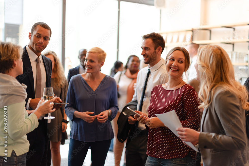 Professional networking event gathering Stock Photo | Adobe Stock