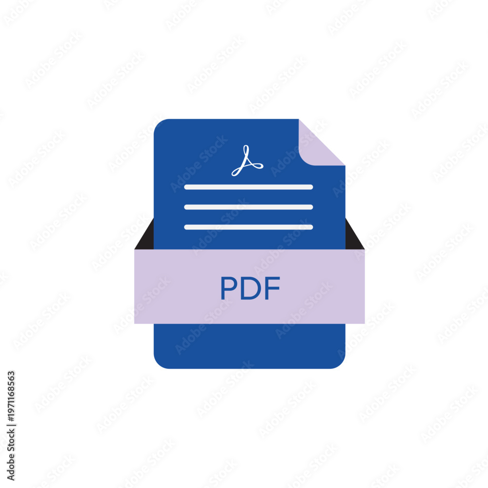 PDF Professional File Icons Pack For Digital And Office Use の Stock ...