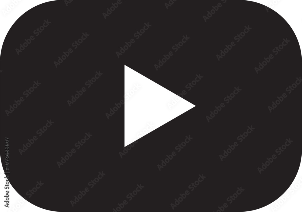 YouTube Play Button Icon SVG Red Media Symbol Stock Vector | Adobe Stock