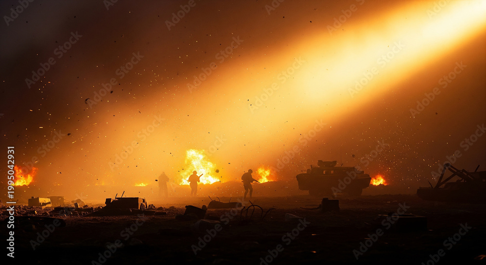 Intense explosion light beam hitting the ground transparent png perfect ...