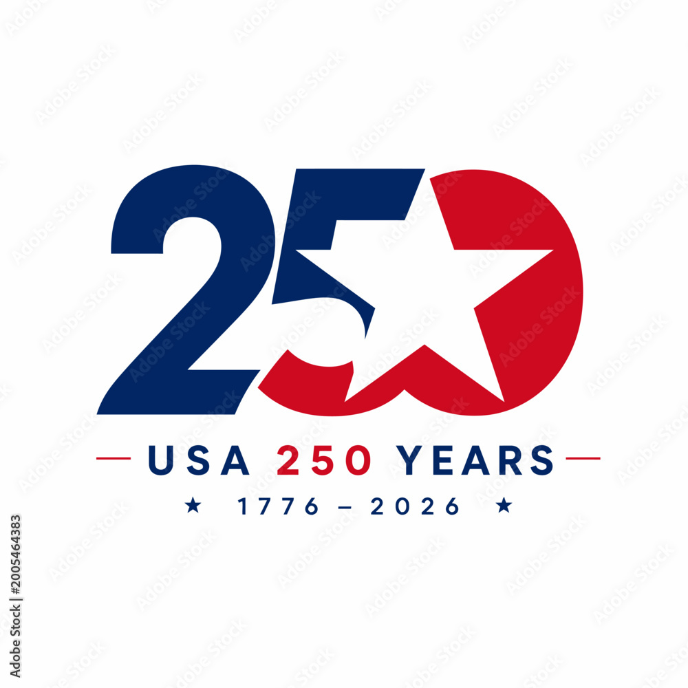 Usa 250th anniversary logo celebrating two and a half centuries of ...