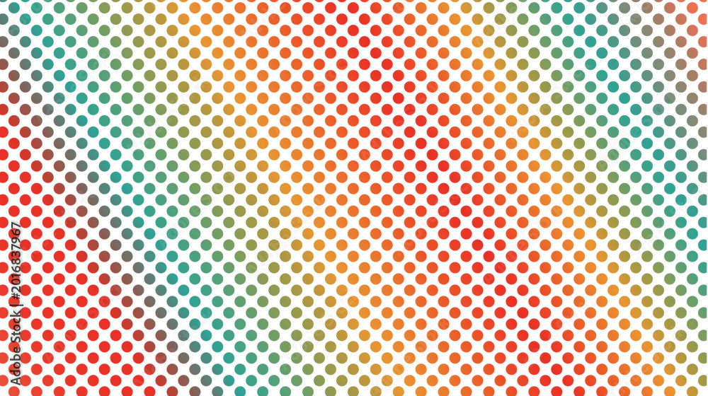 Abstract Colorful Polka Dot Pattern Background の Stock ベクター | Adobe Stock