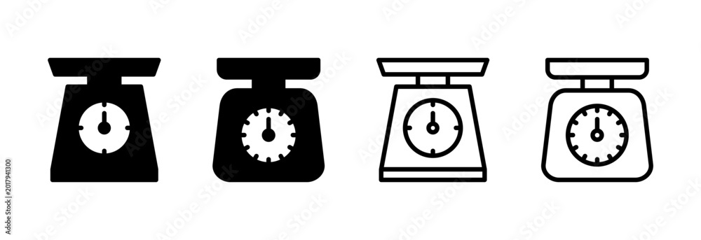 Scales icon symbol for apps and websites. Weight scale sign and symbol ...