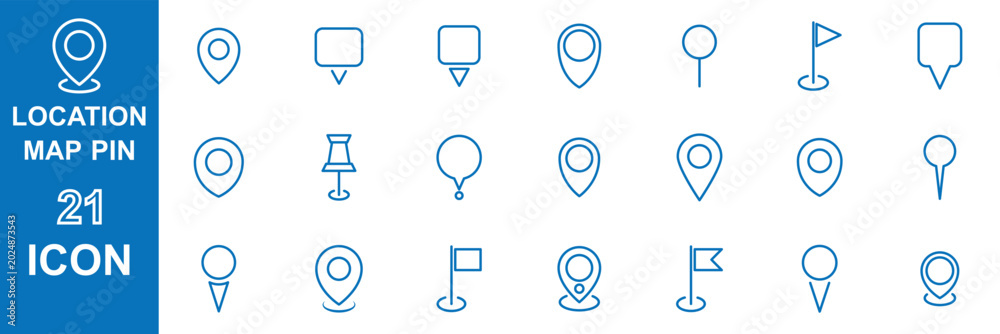 Map pin, location icon, map marker, pushpin, flag, marker, and other ...