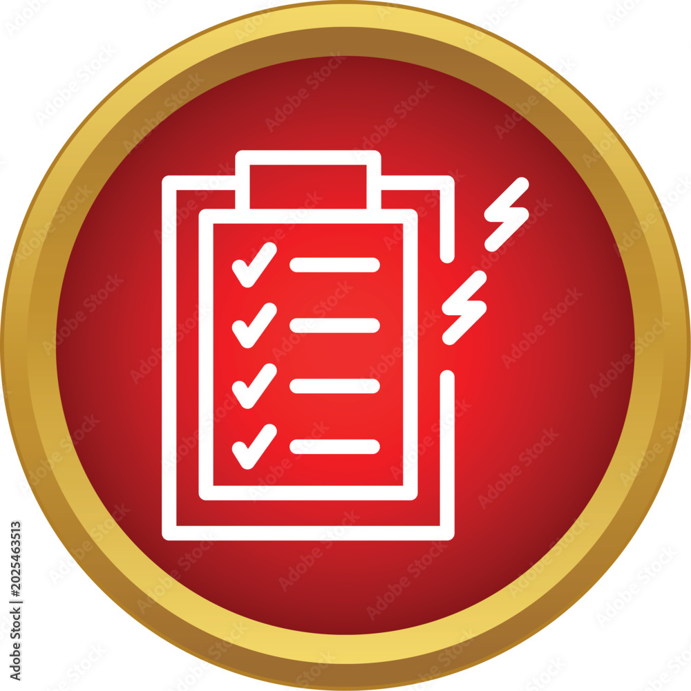 Checklist icon indicating rapid productivity and task completion の ...