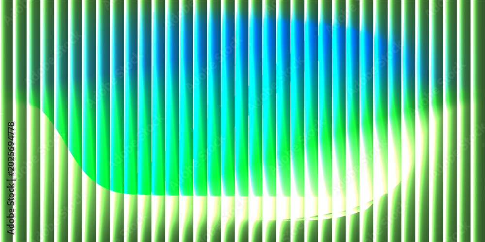 Green reeded glass texture with vertical lines. Translucent green glass ...