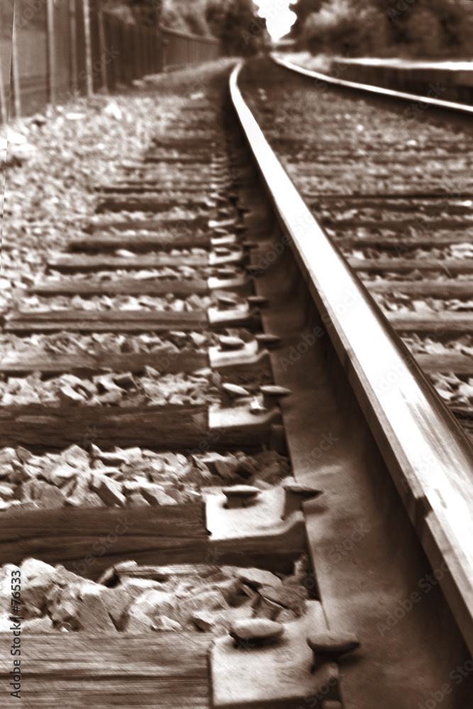 rail road tracks. Stock Photo | Adobe Stock