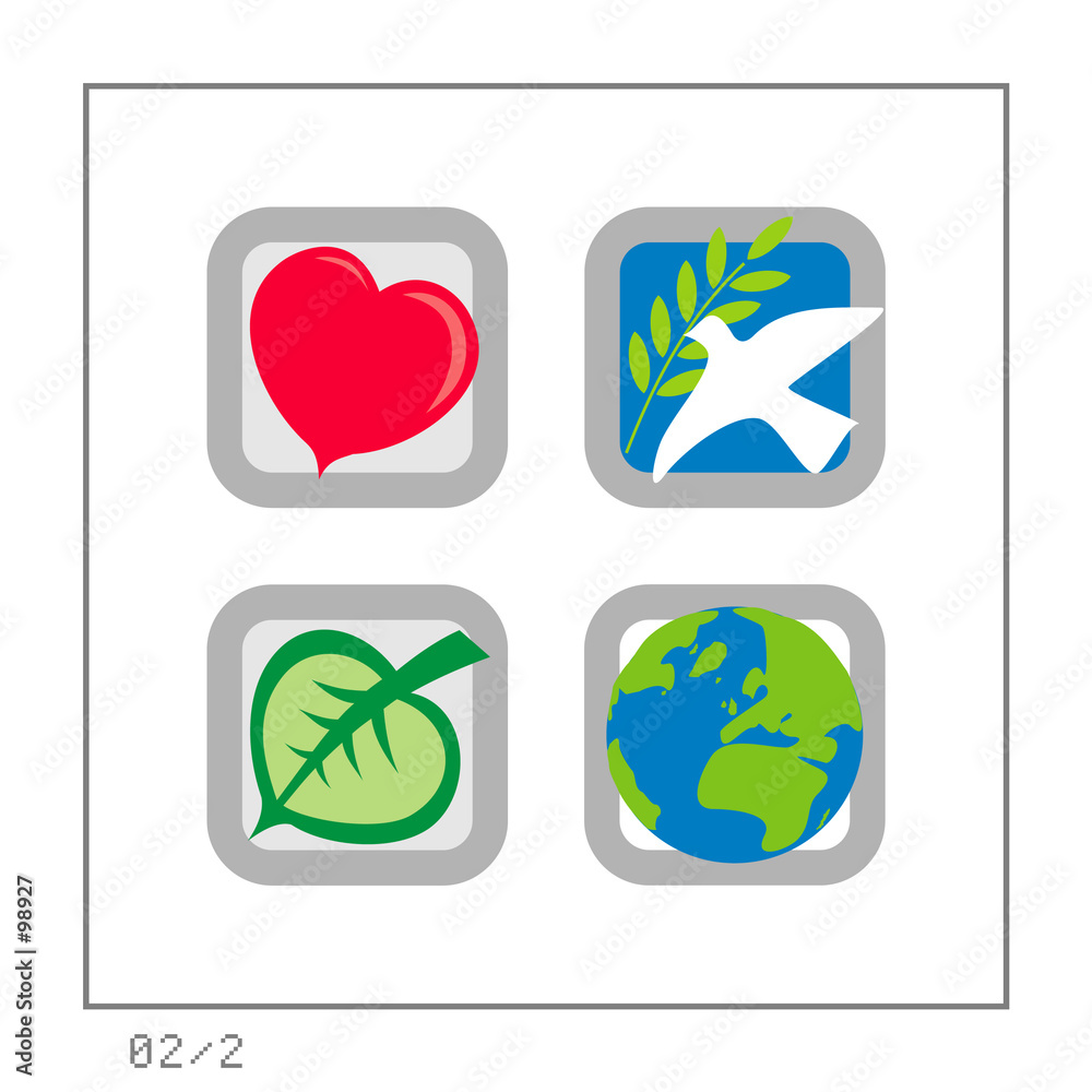 global: icon set 02 - version 2 Stock Illustration | Adobe Stock
