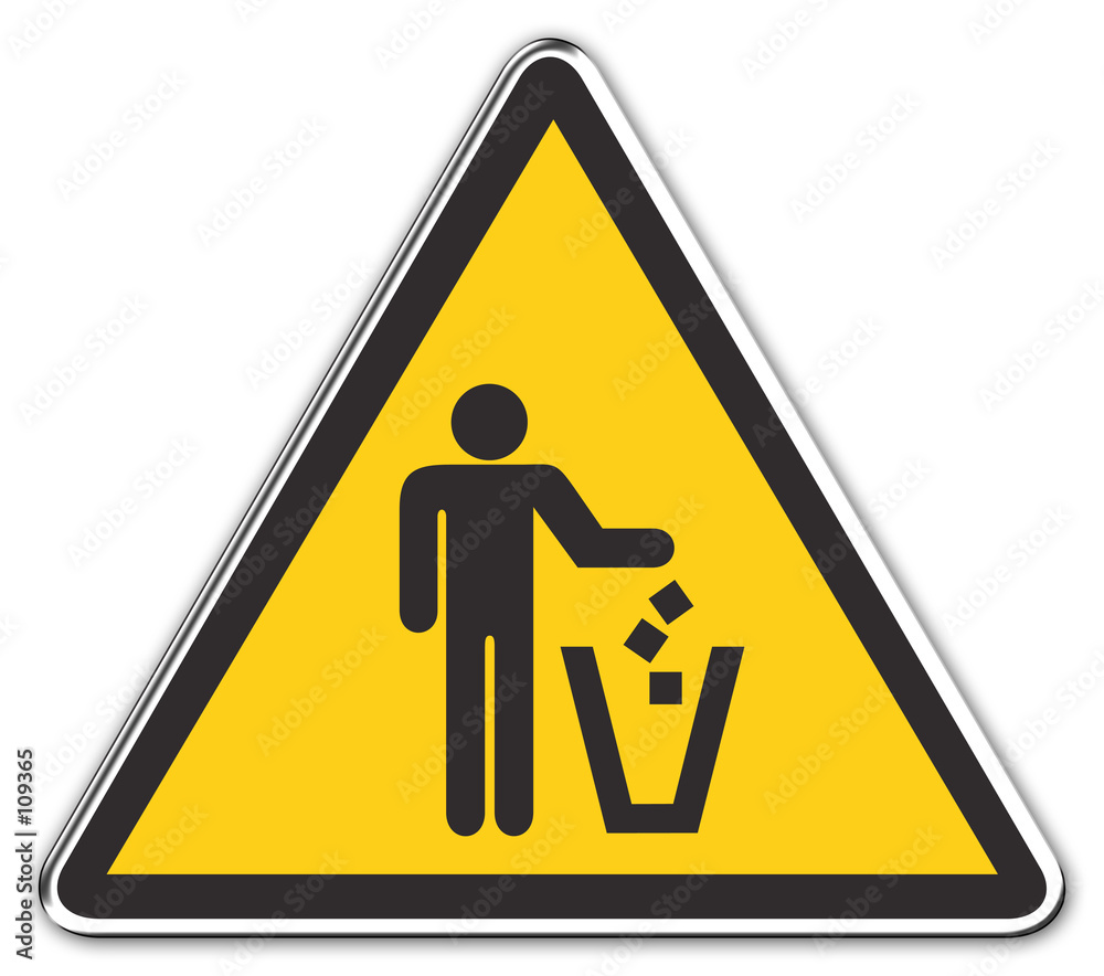 warning: recycle! Stock Illustration | Adobe Stock