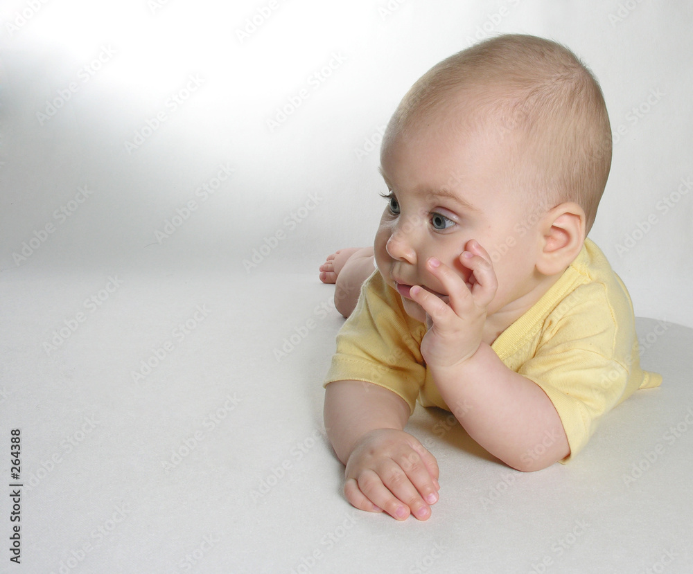 baby think Stock Photo | Adobe Stock