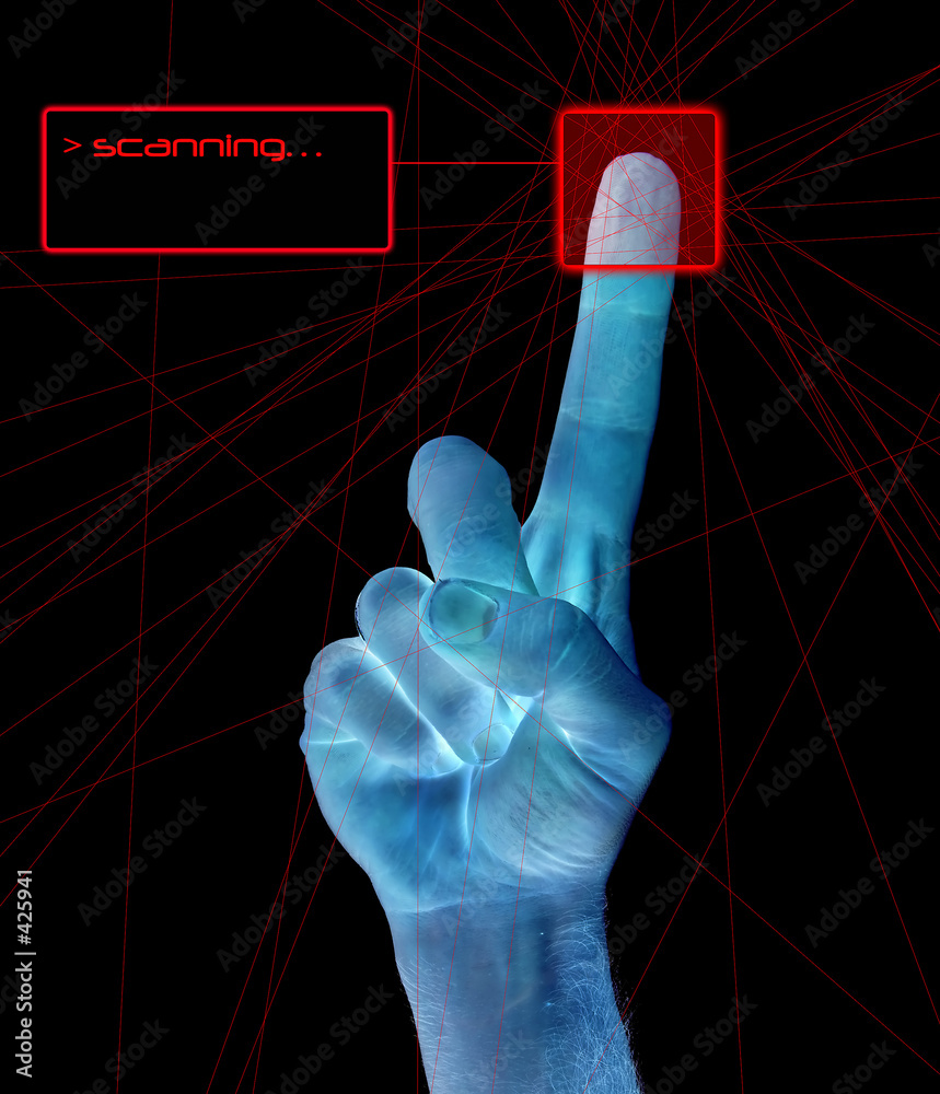 finger print identification Stock Photo | Adobe Stock